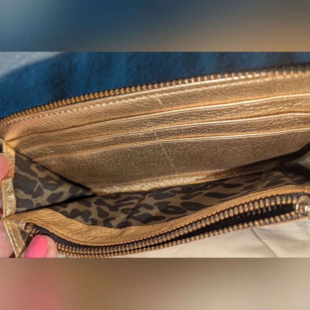 Rebecca Minkoff | Bags | Rebecca Minkoff Pale Gold Continental Wallet ...